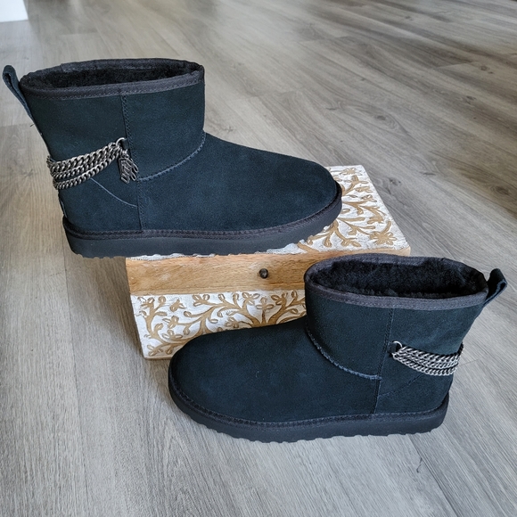 UGG | Shoes | Ugg Classic Mini Chains Suede Boot | Poshmark